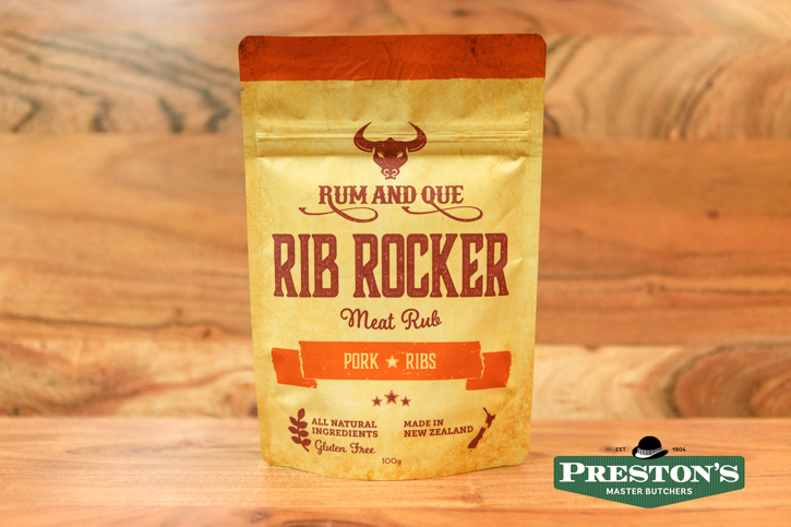 Rum and Que Meat Rub Rib Rocker - Prestons Master Butchers
